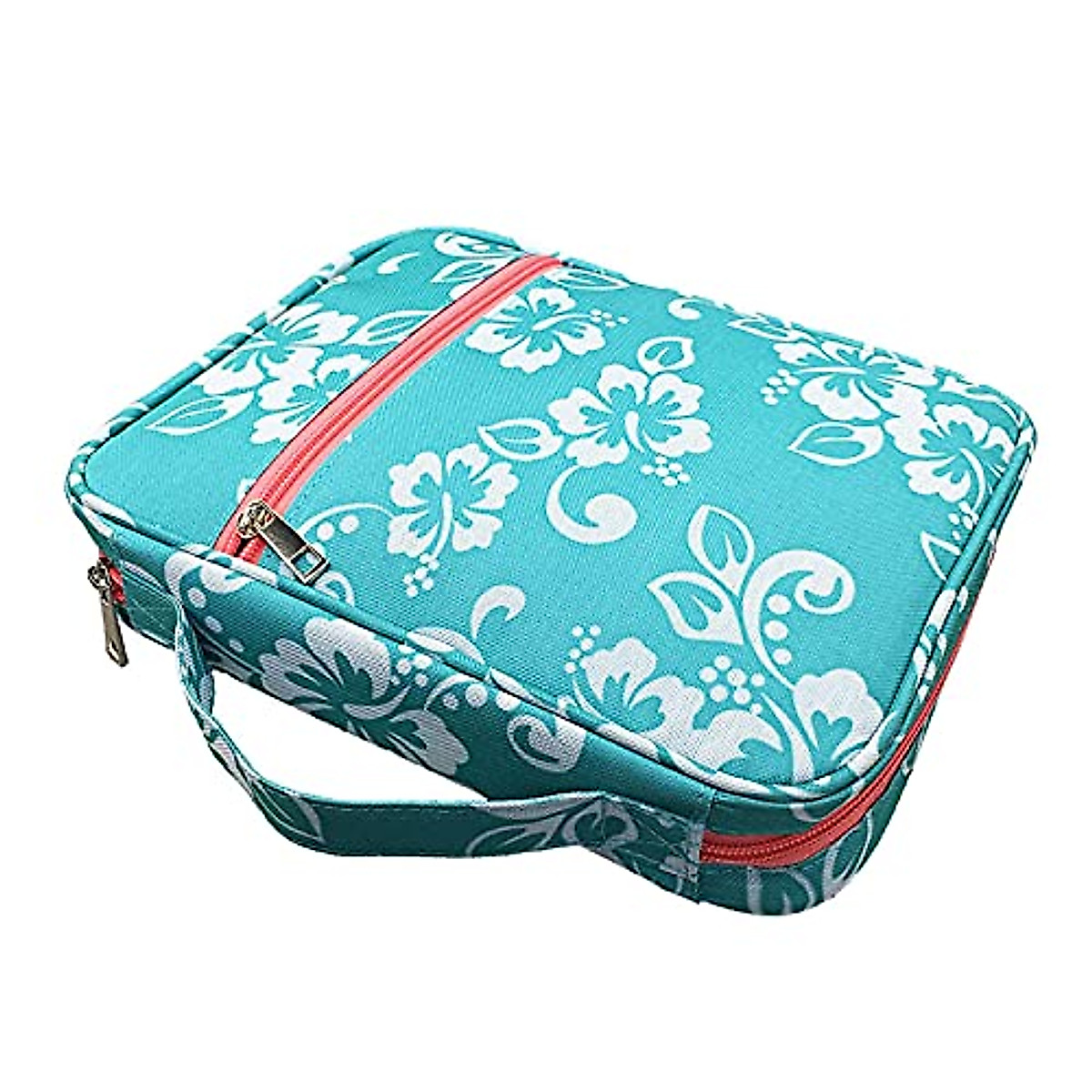 Bible Storage Bag, Bible Cover Case Carrier Carrying Bag Book Protector Pouch, Floral Pattern Flower Print Scripture Carrying Case Journaling Storage Organizer for Boys Kids Toddler