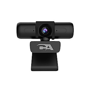 CA Essential Super HD Webcam (WC-3000) - Zoom Certified USB Webcam, 5MP Super HD Video up to 2592x1944 at 30fps, Autofocus & Light Correction, Dual Omnidirectional Mics