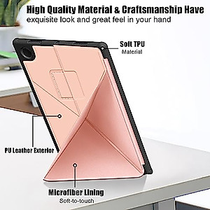 Stand Tablet Cover Compatible with Samsung Galaxy Tab A8 2021 SM-X200 Tablet Case,Slim Stand PC Hard Back Shell Protective Smart Cover Case,Multi-Viewing Angles Folio Case Cover Auto Sleep/Wake ( Colo