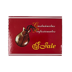 Jale Flamenco Castanets Professional Authentic Brown Granadillo Wood Spanish Castanet Size T-6 Woman Adult by Ole Ole Flamenco