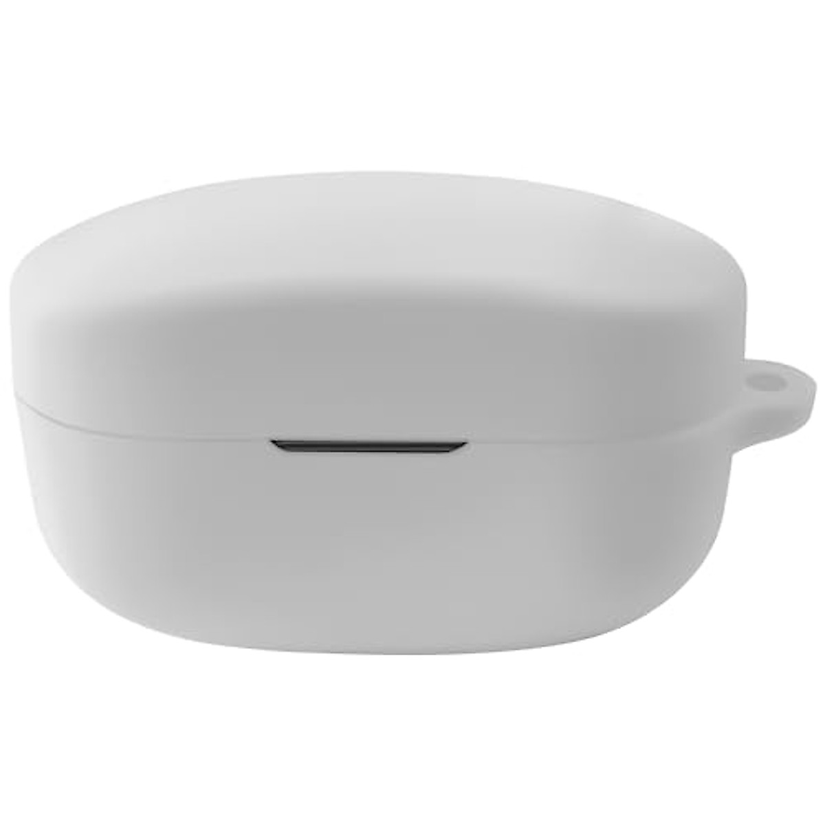 Geiomoo Silicone Carrying Case Compatible with WF-1000XM4, Portable Scratch Shock Resistant Cover with Carabiner (White)