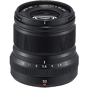 Fujifilm XF 50mm F/2 R WR Lens (Black) with Advanced Accessory and Travel Bundle | Fuji xf 50mm Lens