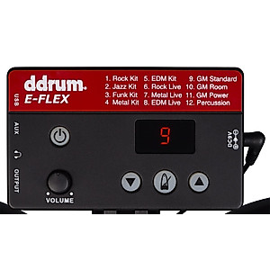 ddrum E-Flex Complete Electronic Set with Mesh Drum Heads, Black (DD EFLEX)