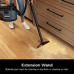 Shark VS101 MessMaster Portable Wet Dry Vacuum, Small Shop Vac, 1 Gallon Capacity, Corded, Perfect for Pets & Cars, AnyBag Tech, Self-Cleaning, Ultra-Powerful Suction for Tough Wet & Dry Messes, Blue