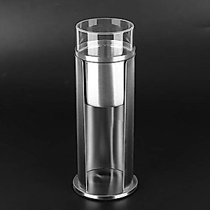 QiruIXinXi Cotton Pad Swab Storage Box, Multifunctional Desktop Stainless Steel Makeup Remover Box, for Cotton Balls, Swabs, Makeup Pads