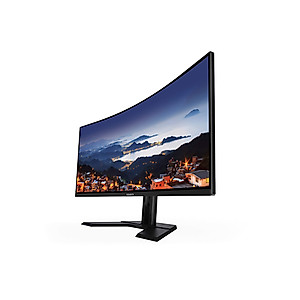 GIGABYTE G34WQC 34" 144Hz Ultra-Wide Curved Gaming Monitor, 3440 x 1440 VA 1500R Display, 1ms (MPRT) Response Time, 90% DCI-P3, VESA Display HDR400, FreeSync Premium, Black (G34WQC-SA)