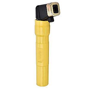 Oumefar Electrode Holder Welding Tool, 400Amp Electrode Clamp Soldering Arc Rod Welding Electrode Clamp Tool Set(Yellow)