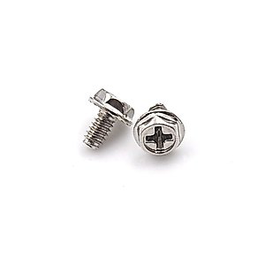 Screw 100pcs Toothed Hex Screws for Motherboard PC Case 6/32 Computer PC Case Hard Drive Motherboard Mounting CD-ROM Hard Disk