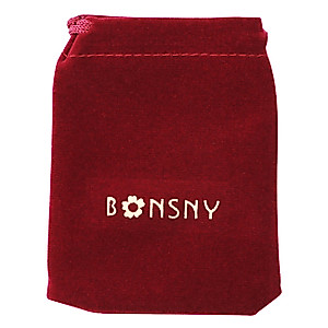 BONSNY Enamel Running Horse Necklace Pendant Chain Zinc Alloy Animal Lovers Design 18" (Blue)