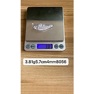 10PCS Unpainted Lure Blanks 3.81g 5.7cm with 4mm Free Fishing Eye Crankbait Baits Simulation Blank Body Clear Hard Baits Trout Salmon Minnow Lure Popper Lures Topwater Freshwater 4mm 8056