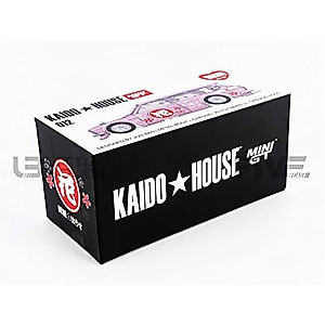 Truescale Miniatures 1971 Datsun 510 Wagon Hanami V1 Pink (Designed by Jun Imai) Kaido House Special 1/64 Diecast Model Car by True Scale Miniatures KHMG012