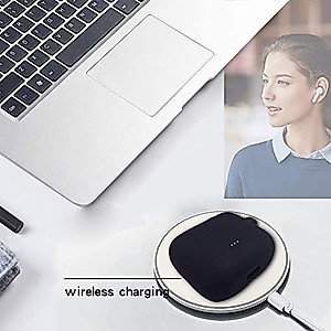 Ankersaila Case Compatible with Anker Liberty Air 2,Shock Drop Proof Soft Silicone Protections Case Cover (Black)