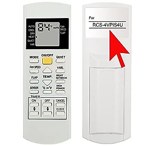 Replacement Remote Control RCS-4VPIS4U for SANYO AC Air Conditioner Remote Control KS0971 KS1271 KS1872 KS2472 KMS0772 KMS0972 KMS1272 KMS1872 KMS2472 C0971 CL0971 C1271 CL1271 C2472 C1872 CL2472