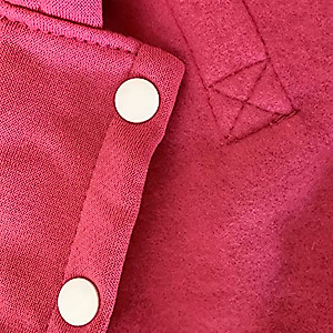 Izefia Dog Hoodie Dog Hoodies with Pocket Clothes 4 Legs Jumpsuit Fleece Sweater Winter Sweat Shirt Warm Cotton Dog Hoodie for Small Dog Medium Large Dog Cat Magenta M