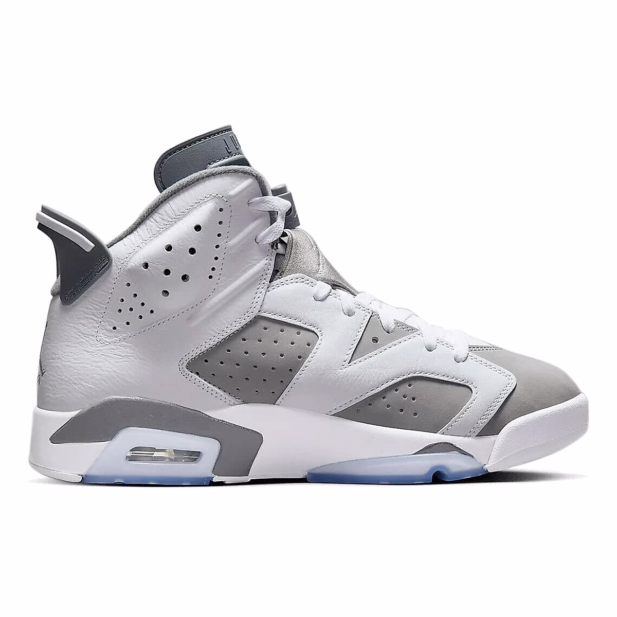 Nike Jordan Men's 6 Retro Cool Grey White/Medium Grey-Cool Grey (CT8529 100) - 10.5