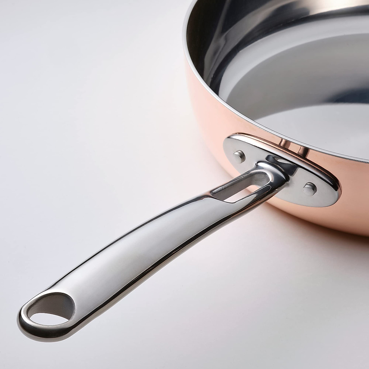Ikea FINMAT sauté pan with lid, 25 cm, Copper/Stainless Steel