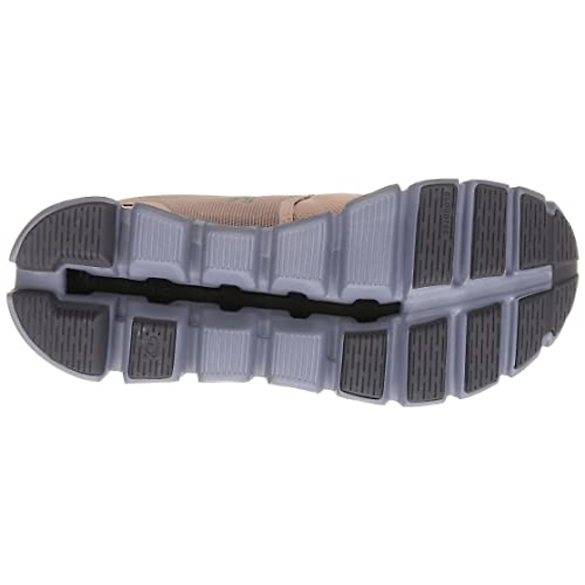 ON Women's Cloud 5 Waterproof Sneakers, Rose/Fossil, 8