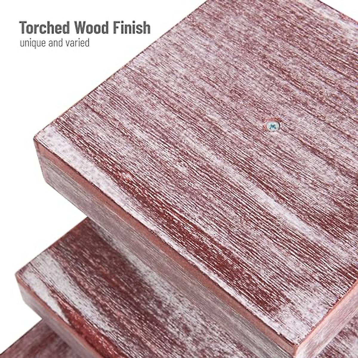 Mind Reader Cupcake Stand, Tiered Tray Stand, Dessert Table Display, Kitchen Tower, Wood, 11.75" L x 11.75" W x 12.75" H, Brown