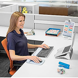 Fellowes Plushtouch Keyboard Wrist Rest 18 1/8 X 3 3/16 X 1 Gray/White Lattice Fel9549801