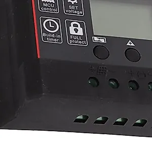 nwejron Solar Panel Charge Controller, Multiple Protection Solar Charge Controller for Industry(#10)
