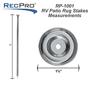 RecPro RV Rug Stakes | Outdoor Furniture | 6 Pack