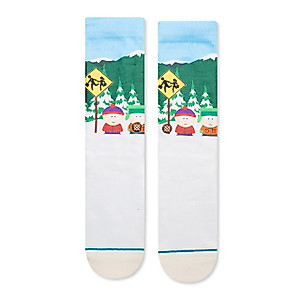Stance South Park Bus Stop Vintage White LG (US Men's Shoe 9-13, Women's Shoe 11-14)