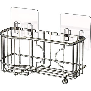 Simple Houseware Kitchen Sponge Holder with Adhesive Hooks