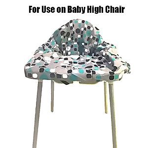Pozico Portable Shopping Cart Cover for Baby & High Chair Cover, Machine Washable Replaceable Cart Cover for Babies, Infant, Toddler, Boy or Girl(Whales, Grey)