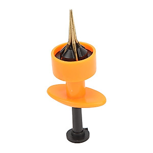 VBESTLIFE Fishing Baits Clip, Fishing Worm Clip Portable 4 Claws Bloodworm Earthworm Clip with Rubber Band Fishing Tackle Accessory(Yellow)