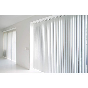 Vertical Blinds Replacement Slats Heavy Duty PVC Smooth Curved (White) You Pick Size and Quantity (82.5 Inches) (34 Pack)