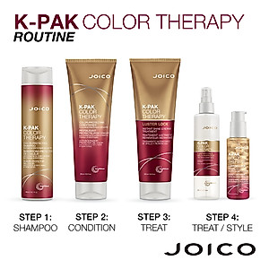 Joico K-PAK Color Therapy Luster Lock Instant Shine & Repair Treatment | For Color-Treated Hair | Boost Color Vibrancy | Repair Breakage | With Keratin & Argan Oil | 8.5 Fl Oz