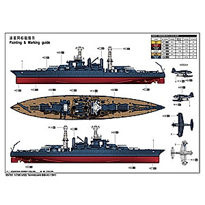 Trumpeter 1:700 - USS Tennessee BB-43 (1941)