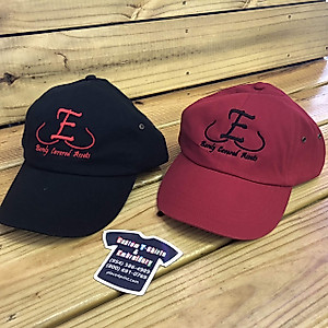 PLACE4PRINT Soft Baseball Cap Custom Personalized Text Cotton Dad Hats for Men & Women. Embroidered Your Text (Red)
