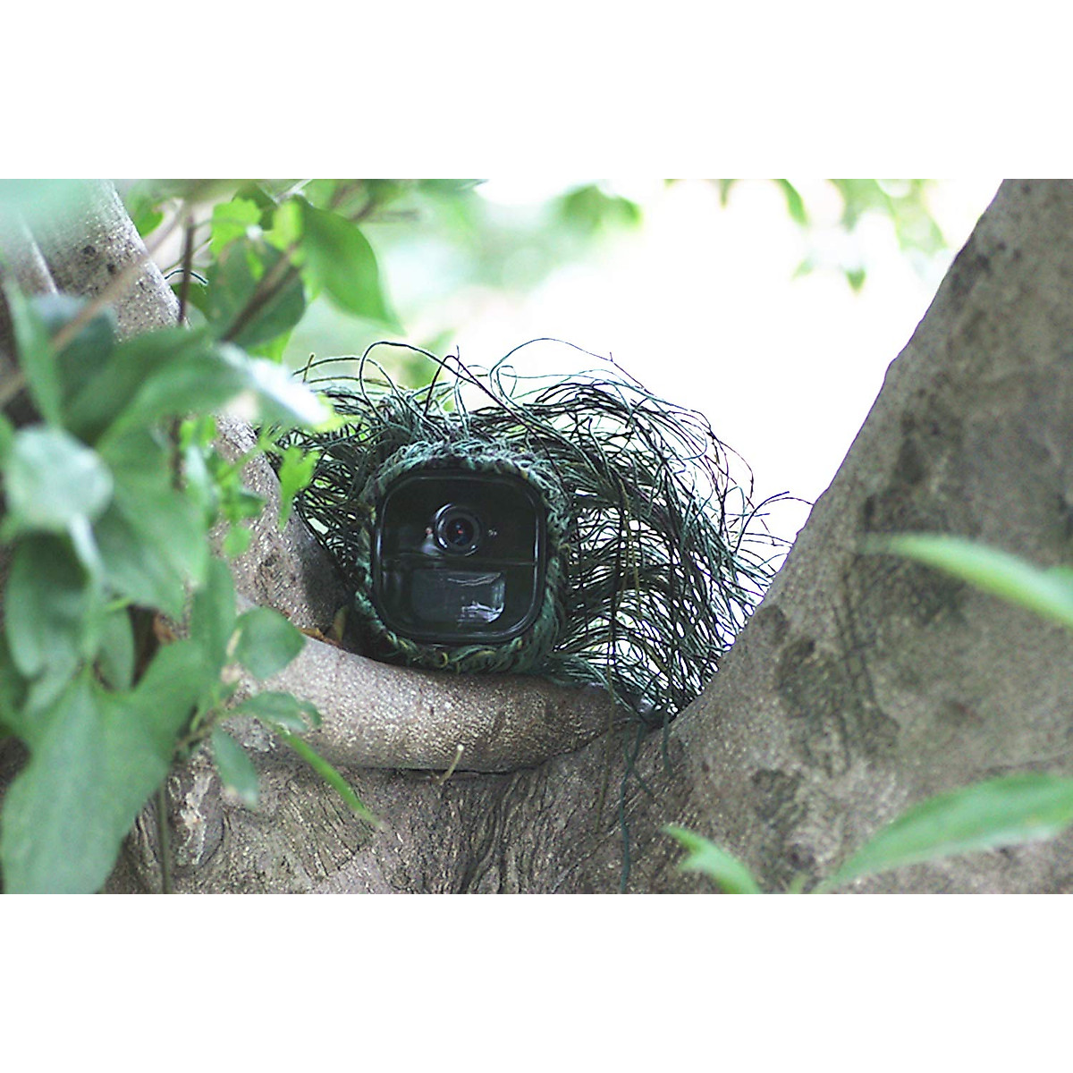 Ghillie Skin Compatible with Arlo GO Smart Security Home Camera, Ghillie Cover for Arlo GO Wire-Free Cameras, Camouflage