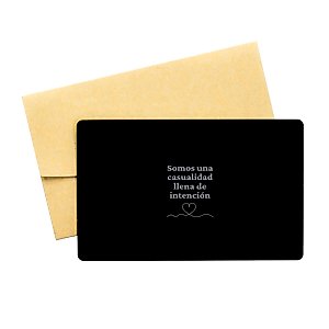 Somos UNA casualidad llena de intencion, pulseras para Hombres o Mujeres - tarjeta de cartera