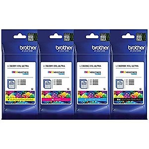 Brother LC3039 (BK/C/M/Y) Ultra High Yield Ink Cartridge Set