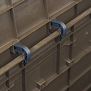 BIGBARLEY Deck Box ,Outdoor Storage Box for Patio Cushion, Pillows, Pool Toy, Garden Tool and Hose Storage,Patio Storage Box 74 gal Brown