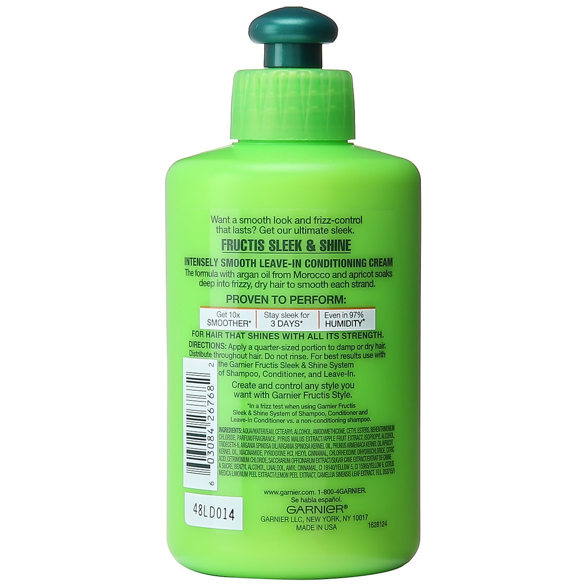 Garnier Fructis Sleek and Shine Intensely Smooth Leave-In Conditioning Cream, 10.2 Fluid Ounce
