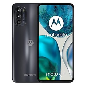 Motorola Moto G52 6GB RAM | 256GB Storage | Single SIM | Stereo Speakers W/Dolby Atmos | 30W turboPower Charging | 6.6" OLED FHD+ 90Hz Display | International Model | GSM Factory Unlocked - (Black)