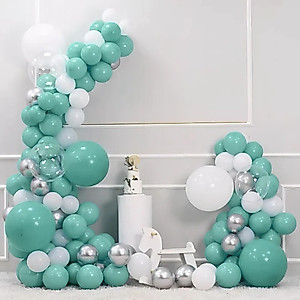 Voyzz Home 100pcs Green Balloons 12 Inches Latex Balloons, Helium Quality for Birthday Baby Shower Wedding Party Supplies Halloween Arch Garland Decoration
