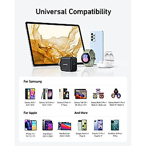 25W USB C Super Fast Charger, 312 Charger, Anker Ace Foldable PPS Fast Charger for Samsung Galaxy S23 Ultra/S23+/S23/S22 Ultra/S22+/S22/S21/S20/Note 20 Ultra/Note 10/Z Fold 3, Cable Not Included