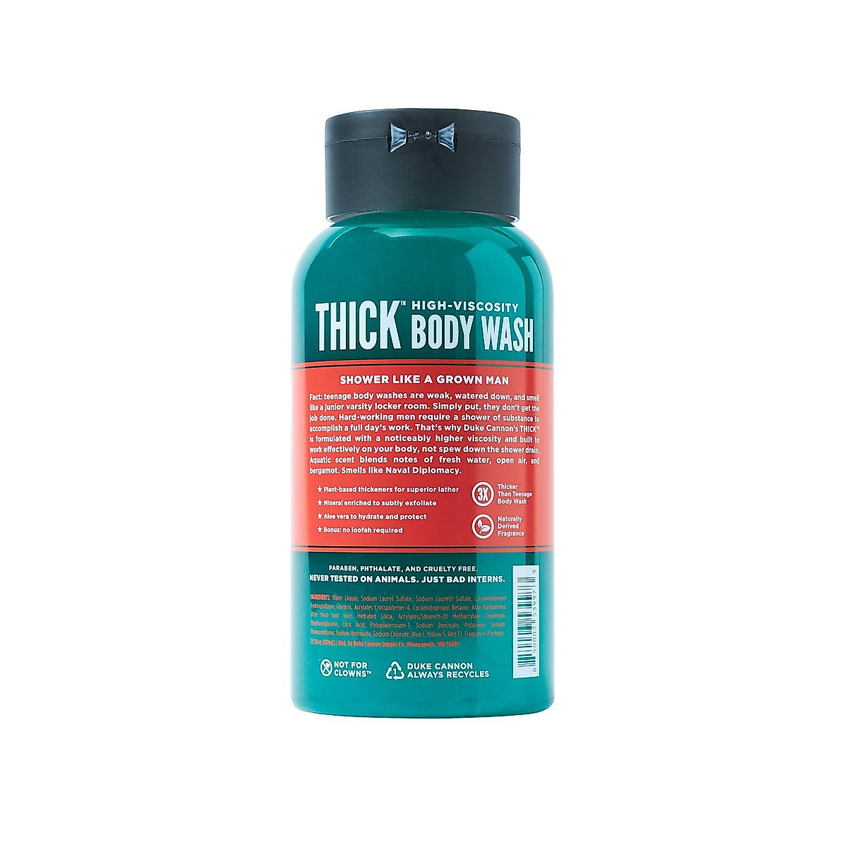 Duke Cannon Supply Co. THICK High-Viscosity Body Wash for Men - Smells Like Naval Supremacy, 17.5 Fl Oz