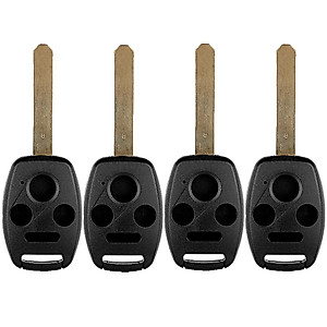 ROADFAR 4PCS Key Fob 2008-2012 Fit for Honda Accord 2.4L 2007-2013 Fit for Honda CR-V 2.4L KR55WK49308,N5F-S0084A,N5F-A05TAA