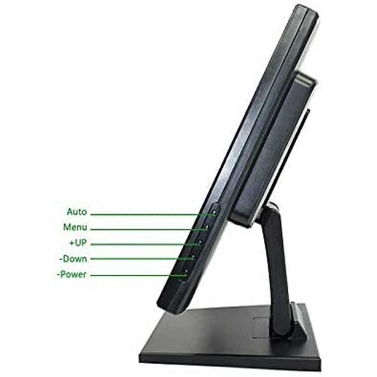 LOYALHEARTDY 17" Touch Screen LED Display Monitor, Cash Register VOD System POS Stand Restaurant VGA LED Touch Screen Monitor HD Touch Screen POS, with ergonomic base, 1280X1024 Maximum Resolution