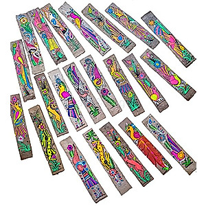 Amate Bookmarks by Jacq & Jürgen 5 Pack Hand Painted Mexican Unique Art