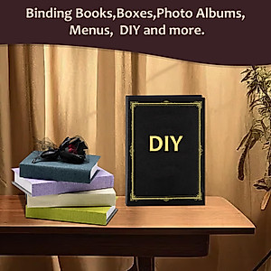 6PCS 40 x 16 Inch Book Cloth Fabric Book Cloth for Binding Books Scrapbook Album DIY Crafts (6 Colors)