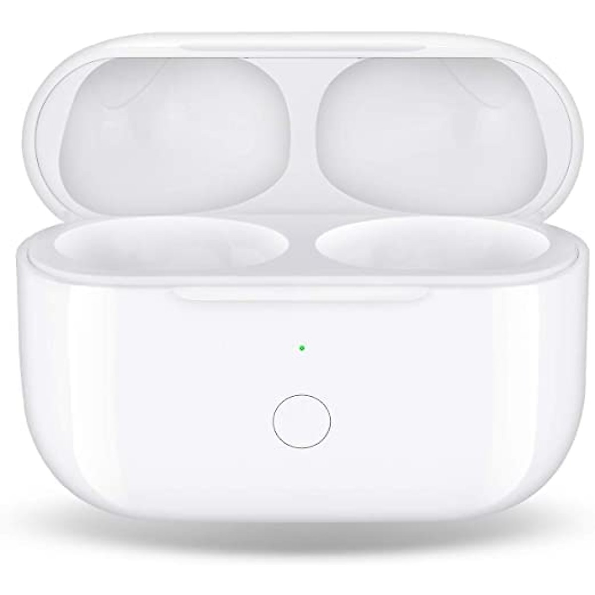 Newest Replacement Charging Case Compatible with AirPod Pro, Air pod Pro with Bluetooth Pairing Sync Button Without Earbuds (White)