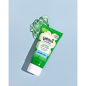 Yes To Cucumber Cooling Jelly Mask, Hydrating Bouncy Lightweight Gel Mask That Leaves Skin Feeling Cool, Soothed & Refreshed, With Cucumber Extract & Antioxidants Natural Vegan & Cruelty Free, 3 Fl Oz