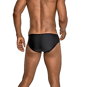 Speedo Mens Swimsuit Eco Prolt Solid Adult Swim Briefs, Solid Speedo Black, 30 US