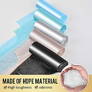 Trash Bags, 4 Gallons 100 Counts Small Garbage Bags for Office, Kitchen,Bedroom Waste Bin, 15 Liters Strong Rubbish Bags,Wastebasket Bags…